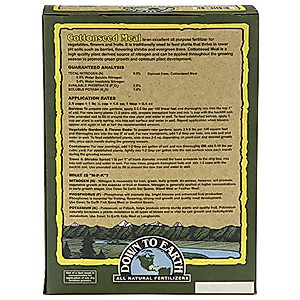 Down to Earth All Natural Cottonseed Meal Fertilizer 6-2-1, 5 lb