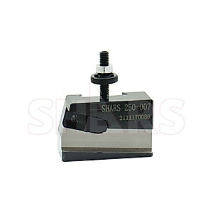Shars OXA Wedge Type CNC Lathe Quick Change Tool Post 6 PCS Set For 6" - 9" Lathe Swing, Cutoff Tool 4° 202-9460 S)