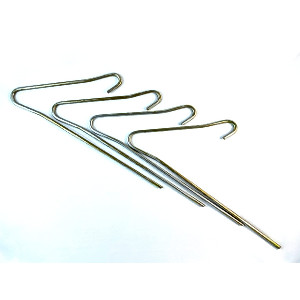 Cawood Anchor Medium Guy Line Anchor Corrosion Resistant Spring Steel for Awning Canopy Tarp Rain Fly (Pack of 4)