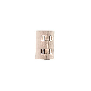 ACE Brand 3 Inch Elastic Bandage with Clips, Beige, 3 in x 63.6 in, Great for Elbow, Ankle, Knee & More, Comfortable Design for Prolonged Wear, Easy-to-Use Wrap Design (207314)