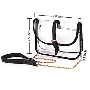 MOETYANG Clear Purse Crossbody for Women Shoulder Bags Stadium Approved See Through