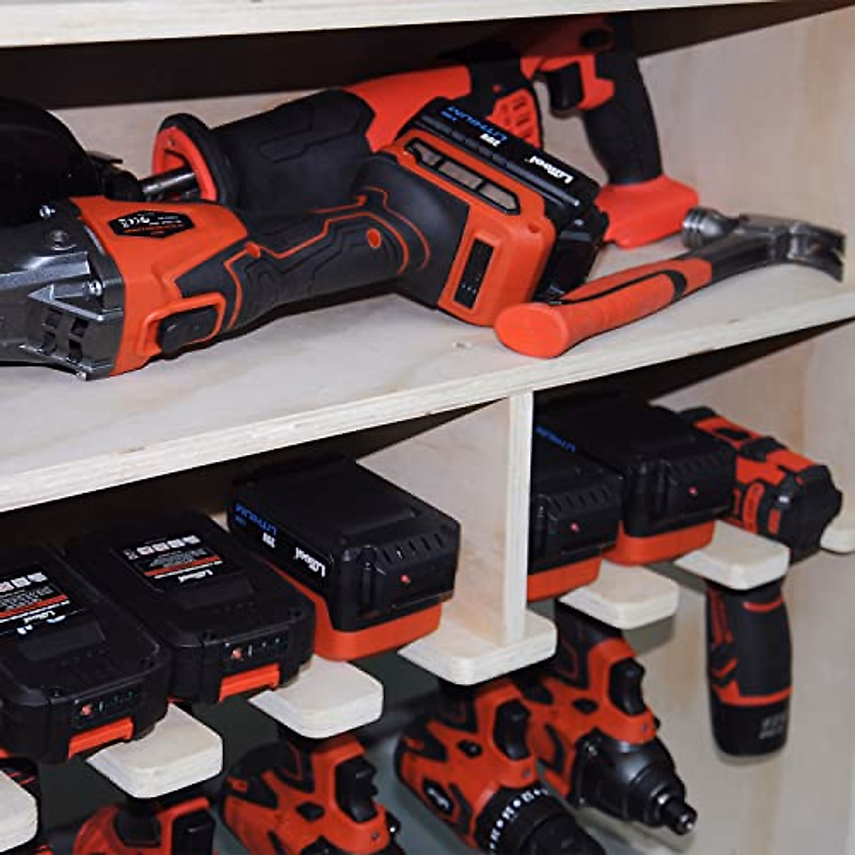 Power Tool Organizer Storage Rack, Drill holder Wall Mount, Cordless Drill Charging Station, Garage Organization, large 44.5”x32”