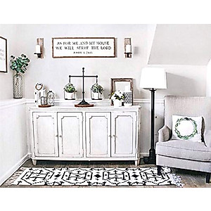 Signature Design by Ashley Mirimyn Distressed 4-Door Accent Cabinet or TV Stand, Antique White