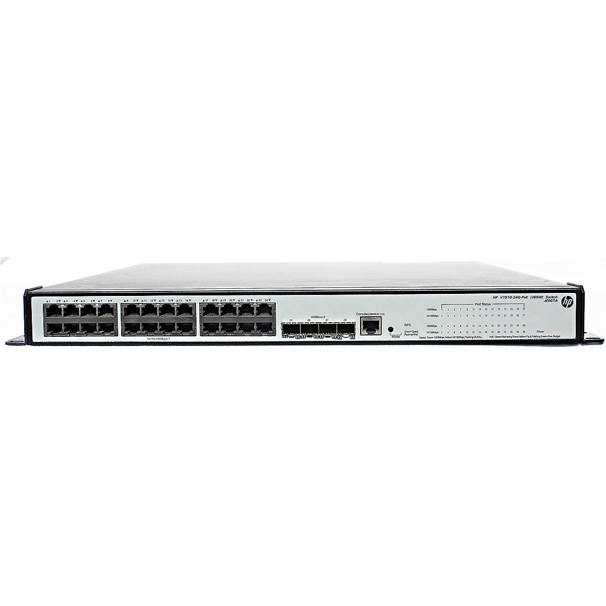 HP Procurve 1910-24G-PoE (365W) Switch (JE007A#ABA),Black