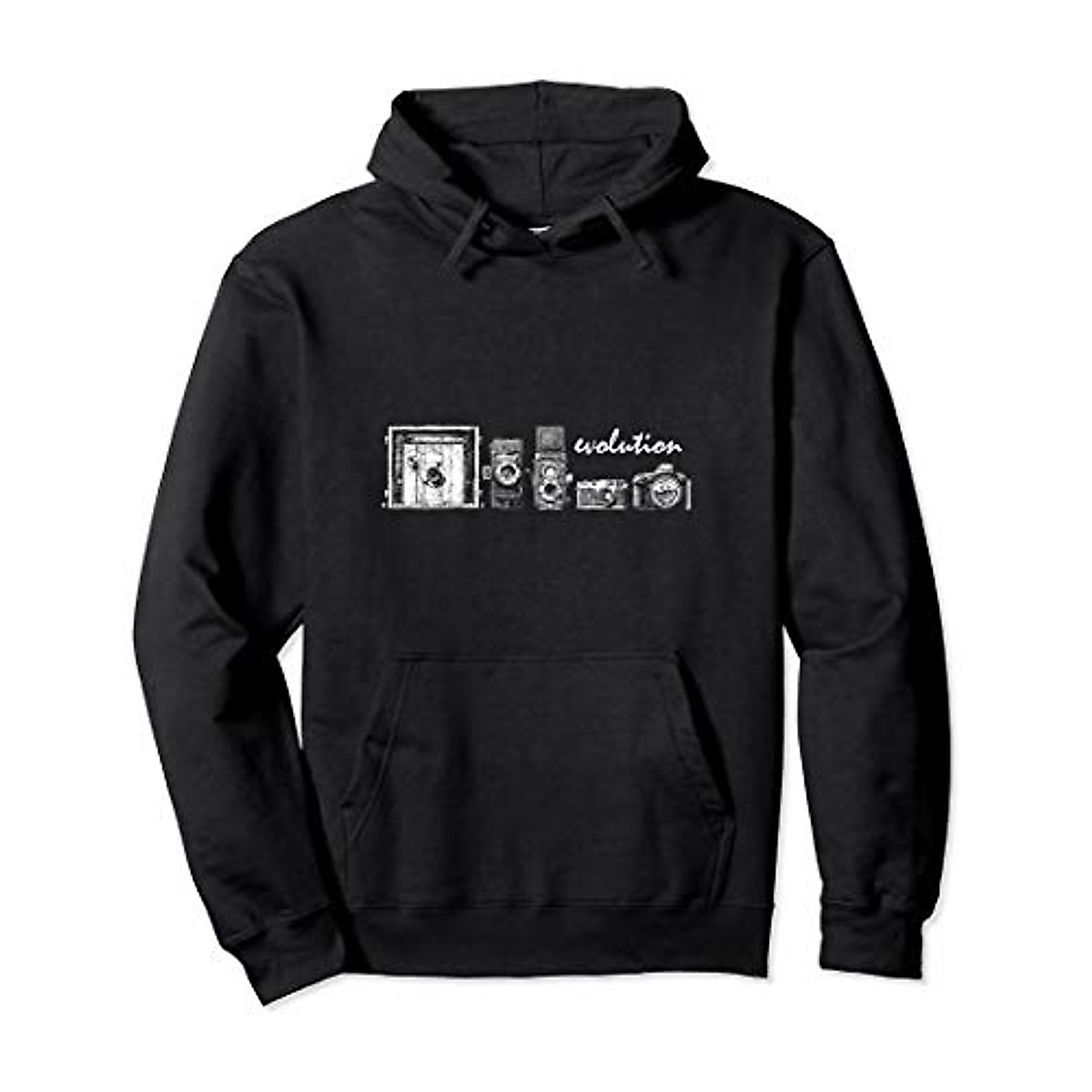 Vintage Evolution of the Camera Photography Novelty Pullover Hoodie