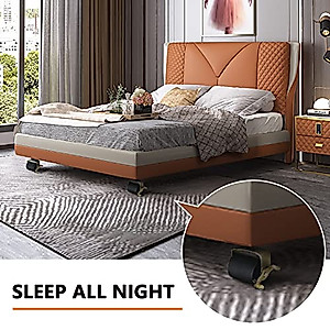 IRENPORU 6 PCS Bed Frame Wheels,Bed Rollers,Bed Casters,Heavy Duty Locking Metal Casters for Bed Replacement Parts, for Bed Frame Socket,Furniture