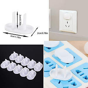22 pcs Child Safety Lock and Corner Protector Outlet Cover, 8 pcs Strap Locks Baby Proofing Cabinet Locks for Fridge Drawers Dishwasher, 4 pcs Table Corner Guards and 10 pcs Electric Plug Protector