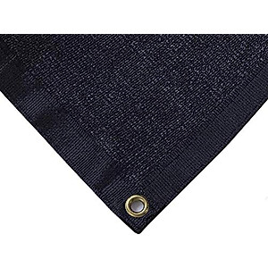 JTsuncover- 90% Heavy Duty Shade Cloth Mesh Sun Block Fabric with Grommets for Garden Cover Flowers Plants Patio Lawn Black 6ft X 10ft