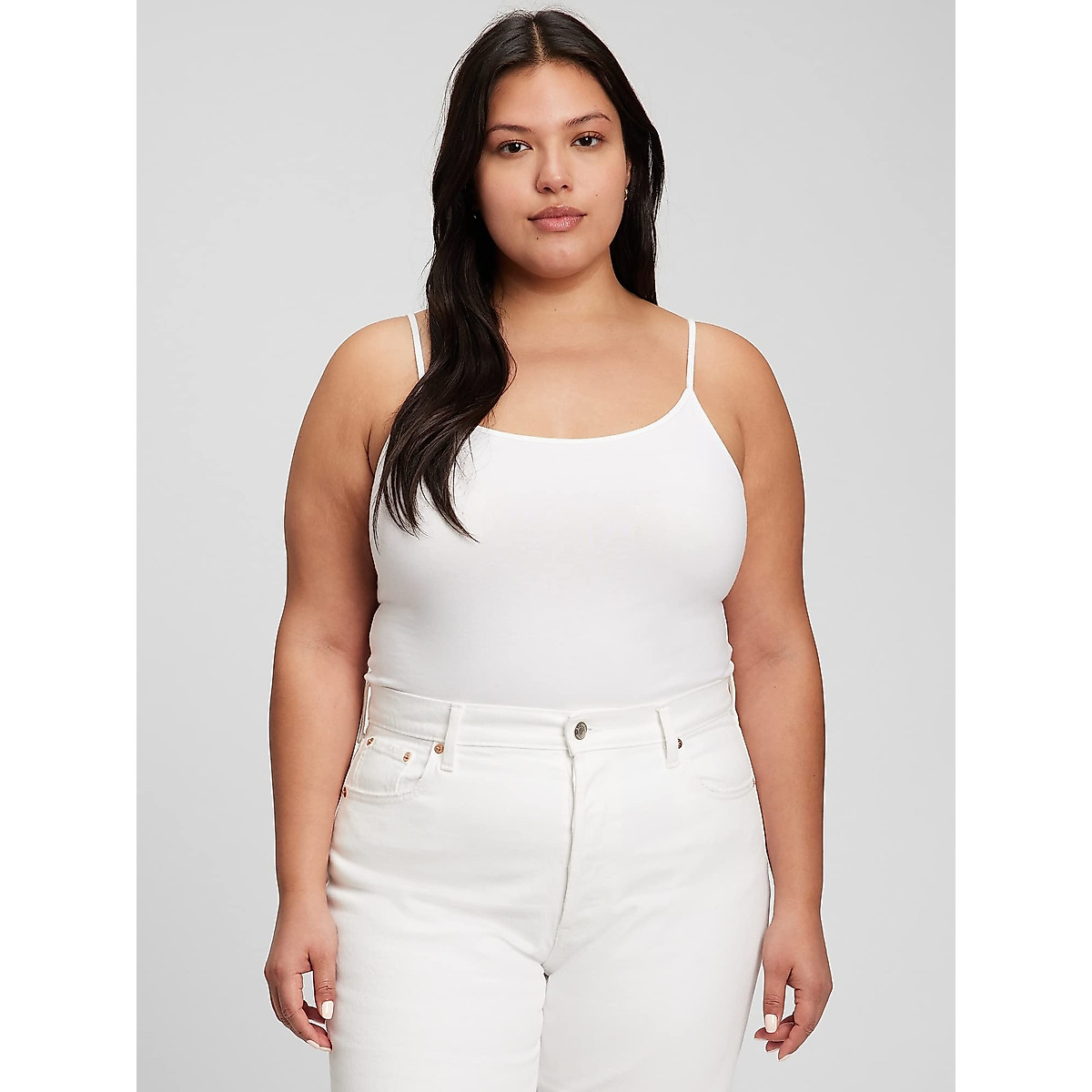 GAP Womens Scoopneck Layering Cami Shirt, Multi, Large US