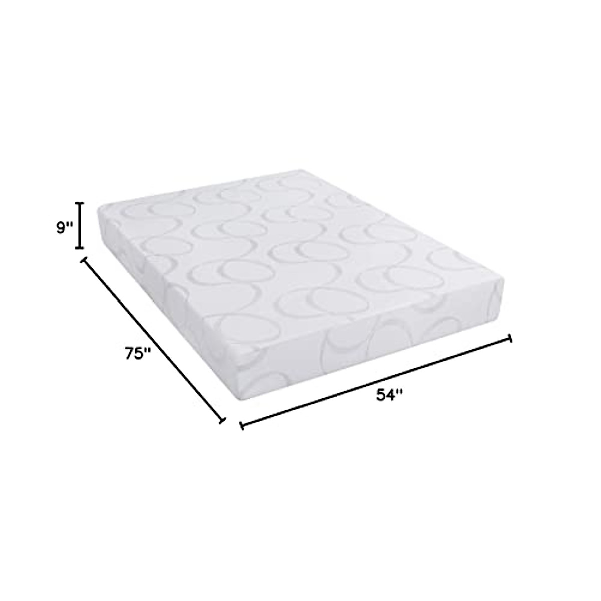 PrimaSleep 9 inch Aurora Multi-Layered I-Gel Infused Memory Foam Mattress, Full