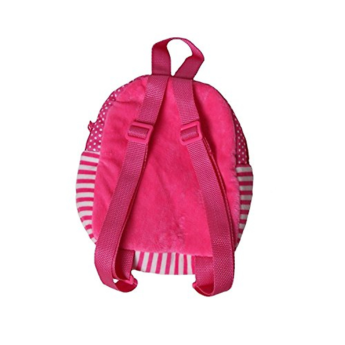 Baby Whitney Pink Daisy Patchwork Plush Velour Doll Carrier Toy Backpack (Small - Recommended up to 13" Doll)