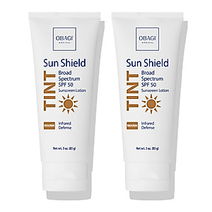 Obagi Sun Shield Tinted Sunscreen – Broad Spectrum SPF 50 Protection from the Sun – Warm Tint – 2 Pack, 2 * 3 oz