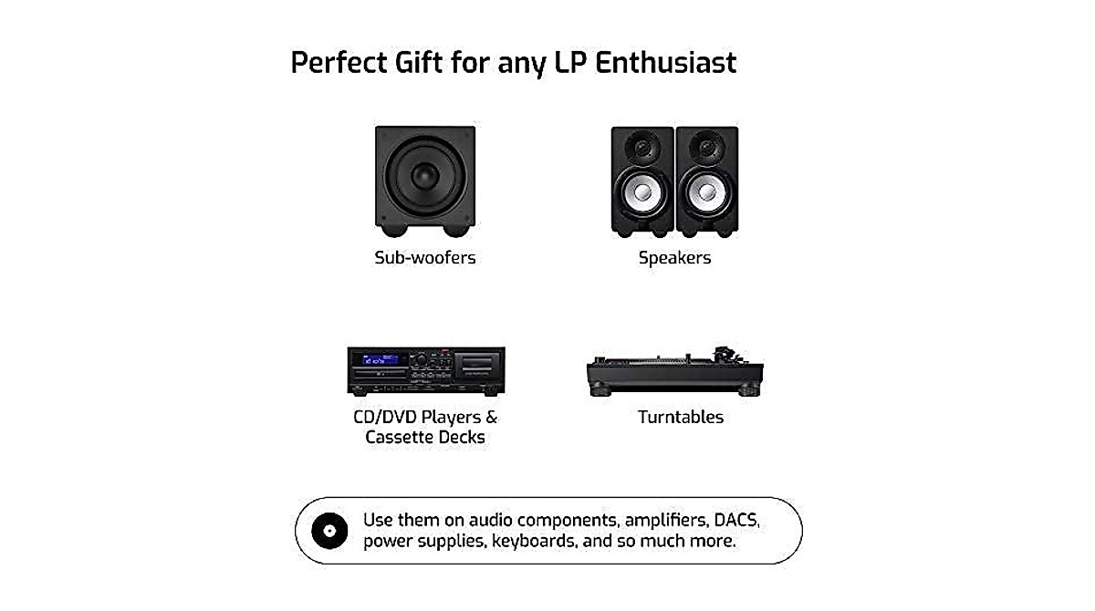 Hudson Hi-Fi Isolation Feet for Superior Sound Quality