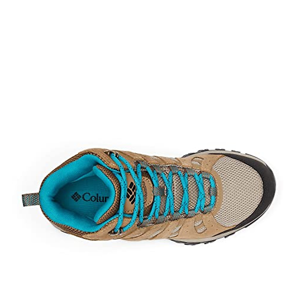 Columbia Women's Redmond III Mid Waterproof Walking Shoe Hiking, Khaki II/Sea Level, 8