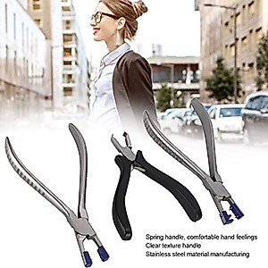 DAUERHAFT 3pcs Stainless Steel Rimless Eyeglasses Plier,Optical Eyeglasses Adjusting Pliers Repairing Kit,with Bag,for Eyeglasses Repair