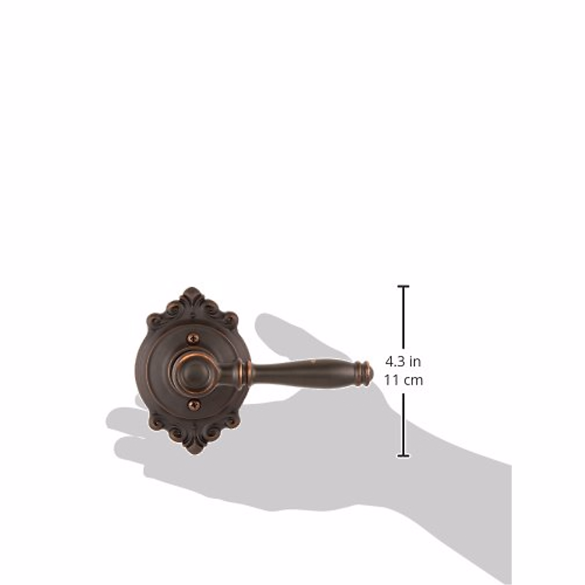 SCHLAGE F10BIR716BRK F10-BIR-BRK Birmingham Passage Door Lever Set with The Decorative Brooks, Aged Bronze