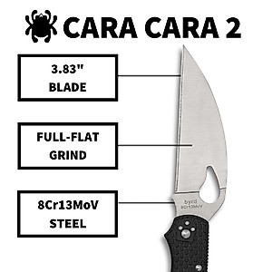 Spyderco Byrd Cara Cara 2 Wharncliffe Folding Knife (PlainEdge)