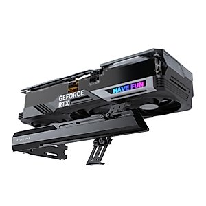 EZDIY-FAB GPU Holder Brace Graphics Card GPU Support Video Card Holder Bracket, Strenchable Structure, Video Card Sag Holder/Holster Bracket Support RX7990XTX, RTX4090, Black-341-2