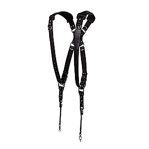 Camera Accessories Dual Harness Two Cameras -Shoulder Leather Strap - Multi Gear Double Camera Accessories DSLR/SLR ProInStyle strap by Coiro