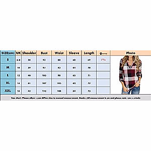 Andongnywell Women Lace Long Sleeve Casual Plaid V-Neck Loose Irregular Hem Shirt Top Costume Blouse Tunics Shirts (Wine Red,1,Small)