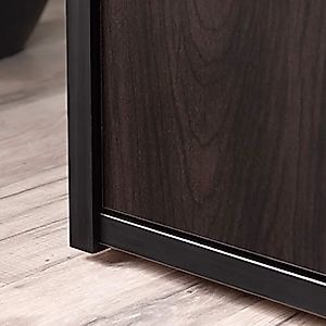 Sauder Beginnings Transitional Desk with Hutch, Cinnamon Cherry finish