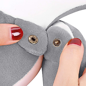 Cute Fox Travel Pillow for Adults Teens Cartoon Animal U-Shaped Neck Pillow Soft Washable Neck Cushion for Head Support Chin Neck Support Travelling Pillow for Airplanes Car Bus Train Office Home Use