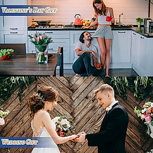 rnairni Mr and Mrs Aprons, Perfect Christmas Gifts for Couples Who Have Everything,Nice Engagement Gift,Wedding Gifts and Bridal Shower Gifts,Mr and Mrs Gifts Include Aprons,Gloves,Mats,Mug,A Card