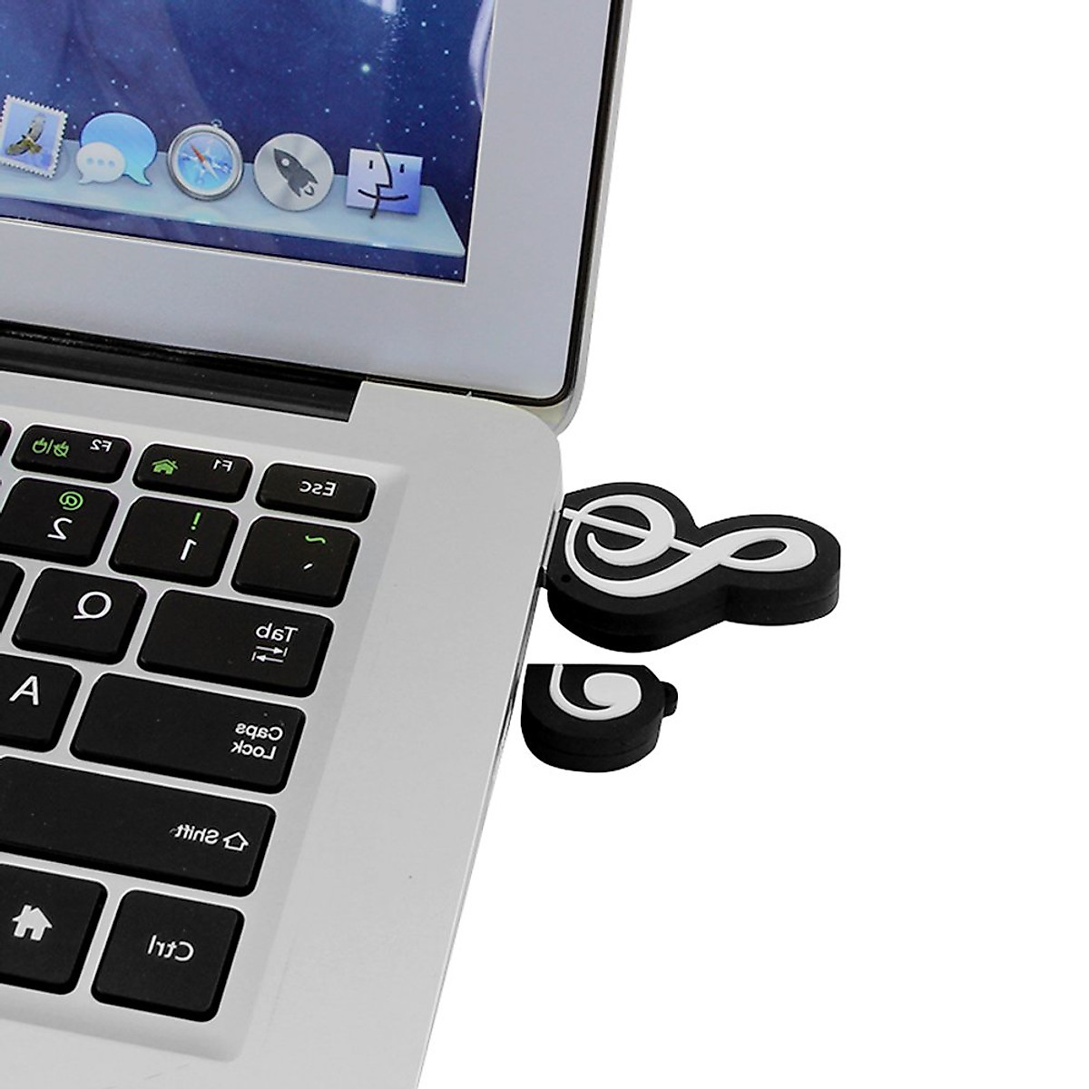 Usbkingdom 64GB USB 2.0 Flash Drive Cartoon Musical Note Shape Pen Thumb Drives Memory Stick Flashdrive Data Storage for Music Fans