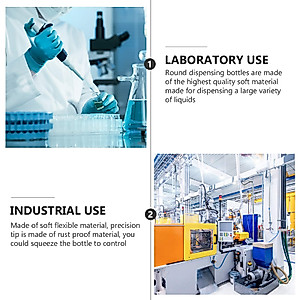 Scicalife 10pcs Needle Tip Glue Bottle Plastic Oil Bottle Steel Needle Dropper Bottles Precision Tip Applicator Bottles for DIY Quilling Craft Acrylic Painting