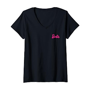 Barbie - Barbie Classic Logo V-Neck T-Shirt