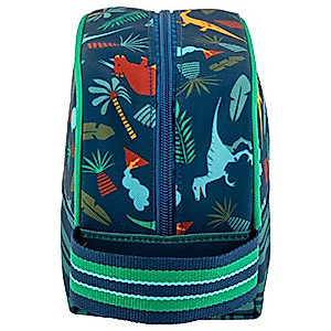 Stephen Joseph Boys Dinosaur Carry All Bag with Zipper Pull Charm