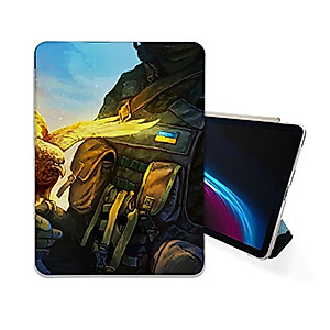 Cute Stop War in Ukraine case Compatible with iPad Mini Air Pro 7.9 8.3 9.7 10.2 10.9 11 12.9 inch Pattern Cover New 2022 2021 Trifold Stand 3 4 5 6 7 8 9 Generation 458 (11" Pro 1/2/3 gen)