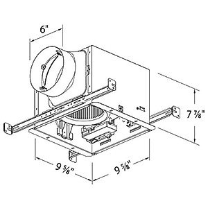 Delta Breez Signature Exhaust Bath Fan Energy Efficient Quiet Operation Motor with Full Speed Adjustable and LED Indicator Light, 80/110 CFM, White