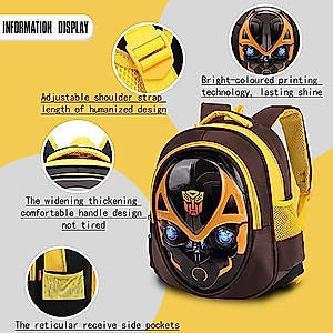 Mivbehao 12 Inch Toddler Backpack - Lightweight, Waterproof, 3D Print Comic Cartoon School Bag for Kids
