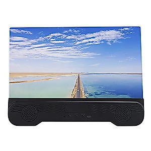 14" Screen Magnifier, HD Mobile Phone Magnifier with Bluetooth Speaker, Smartphone Screen Projector for Movies Videos and Gaming