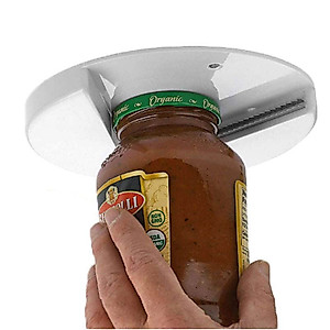 Sadis Jar Opener | Original Under Cabinet Bottle Opener & Jar Lid, Jar Opener for Weak Hands & Seniors with Arthritis - Open Any Size Jar & Can – Kitchen Gadgets Must Have, White, (generic)