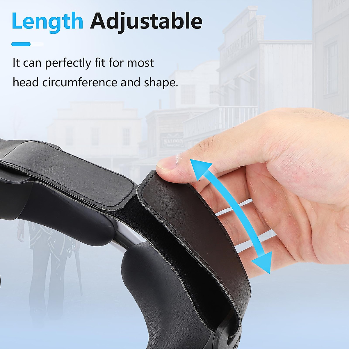 Head Strap for PlayStation VR2, PSVR 2 Strap Accessories Compatible with PS5 VR2 -Adjustable, Enhanced Comfort, Reduce Head Pressure