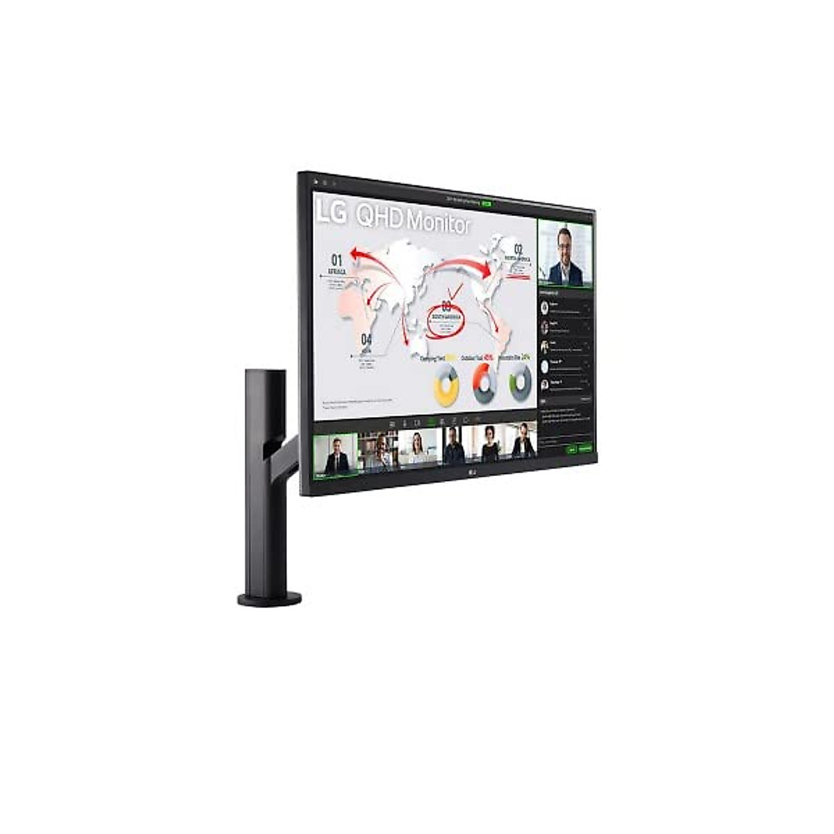 LG 32QP880-B 32'' QHD (2560 x 1440) 75Hz IPS Monitor with USB Type-C and ErgoStand (Renewed)