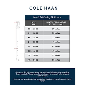 Cole Haan Men's Leather Dress Belt, Tan, 38