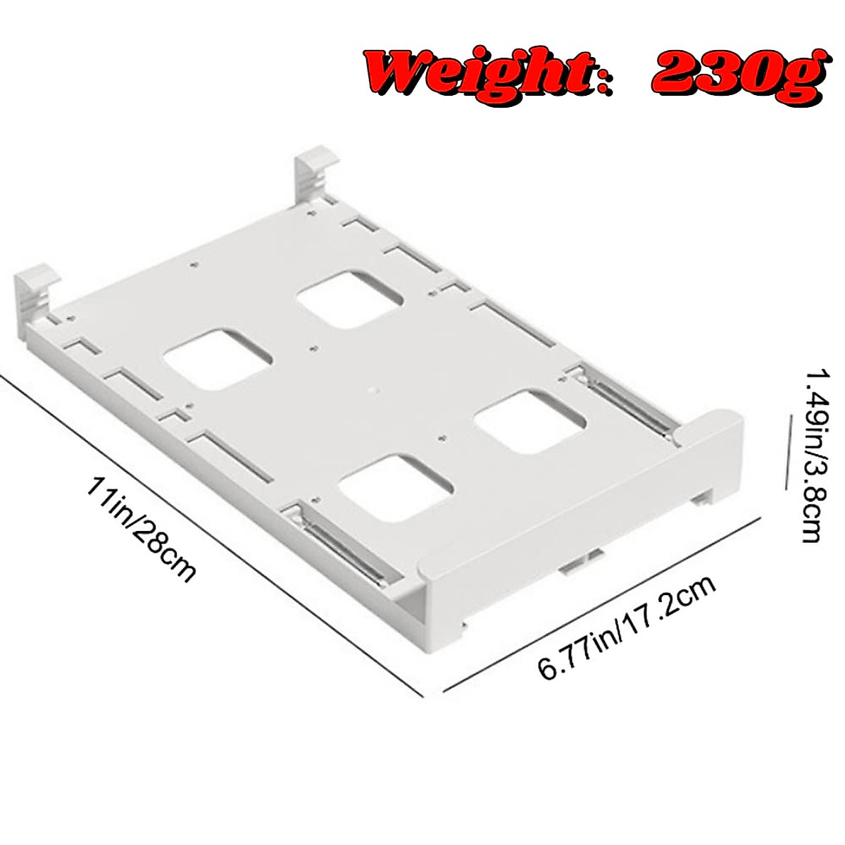 YFeiQi Hanging Soda Can Organizer for Fridge, Can Organizer Dispenser, Adjustable Canned Beer and Beverages Storage Artifact in Refrigerator (1 Pcs)