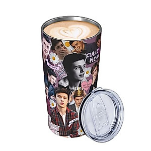 OAEWRE Nick Actors Robinson Stainless Steel Mug Insulated Tumbler Coffee Mugs with Lids and Straw Double Wall Vacuum Cup 20oz