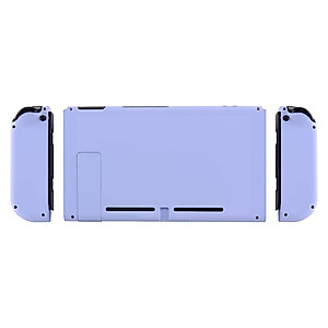 eXtremeRate DIY Replacement Shell Buttons for Nintendo Switch, Light Violet Back Plate for Switch Console, Custom Housing with Full Set Buttons for Joycon Handheld Controller [Only Shell, NO Console]