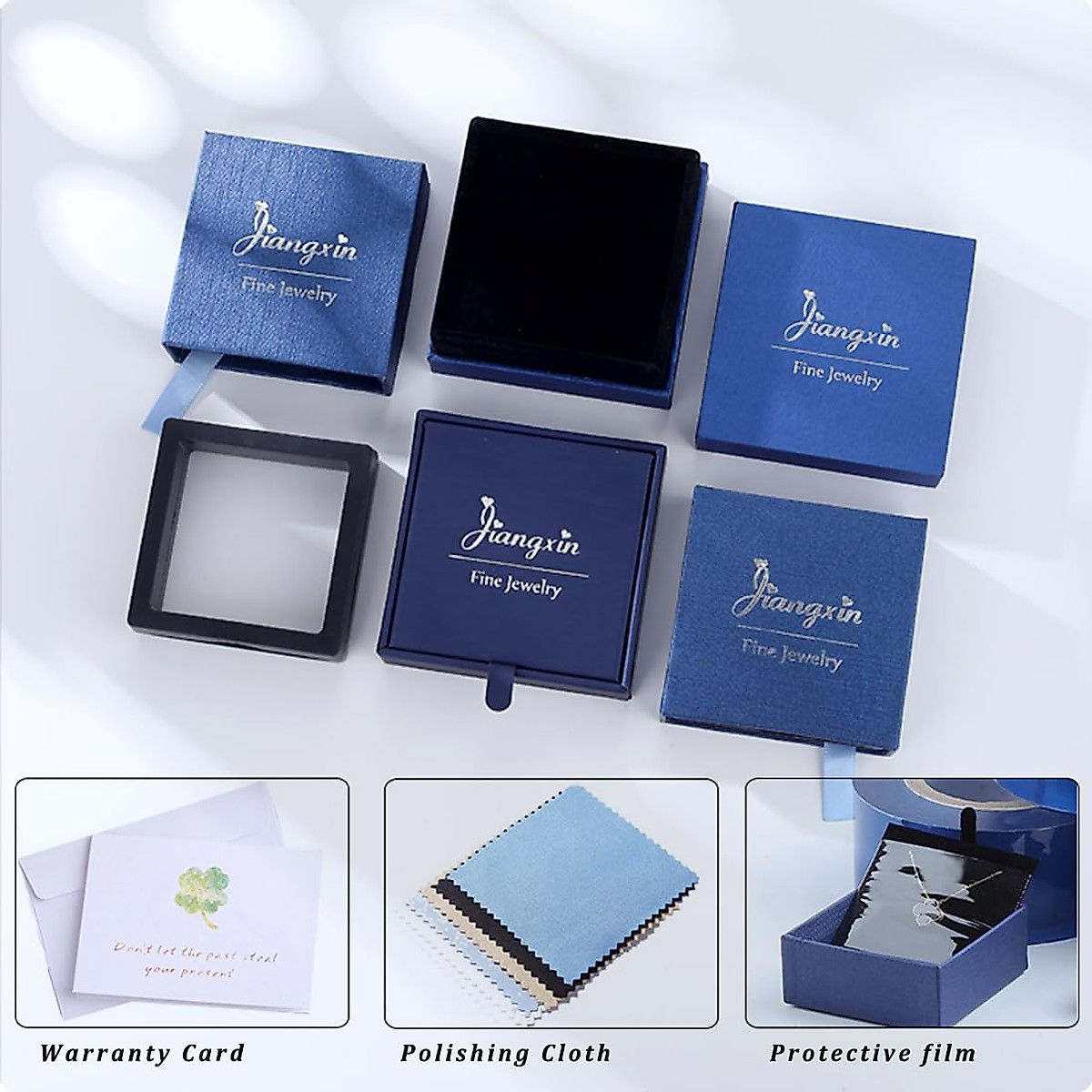 JIANGXIN Adjustable Size 925 Sterling Silver Halo Solitaire Twisted Bypass Engagement Ring for Women