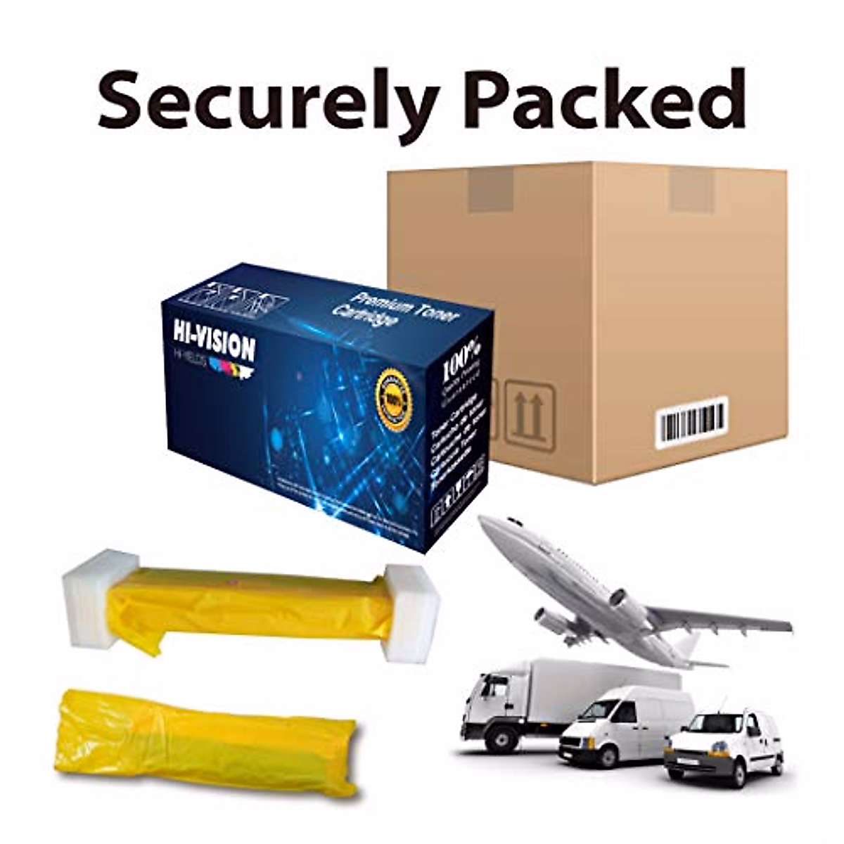 HI-Vision Compatible MLT-D203L / XAA High Yield Laser Toner Cartridge MLTD203L D203L for Samsung ProXpress M3320ND M3370FD SL-M3820DW M3870FW M4020ND M4070FR Printer (203L, Black 3 Pack)