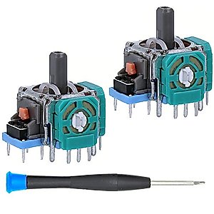 MMOBIEL 2x Analog 3D Joysticks Thumbstick Wireless Rocker Replacement for PlayStation PS4 and XBOX Controller Incl (+) Screwdriver