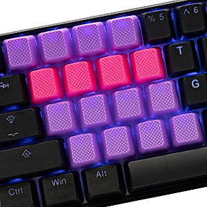 Tai-Hao Blank Rubber Gaming Keycaps : Blank No.6 Compatible with All MX Types Keyboards