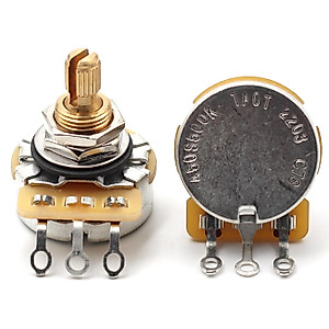 (4) TAOT CTS 500K SHORT SPLIT Shaft Potentiometers + (2) Orange Drop .022 Capacitors for Electric Guitar