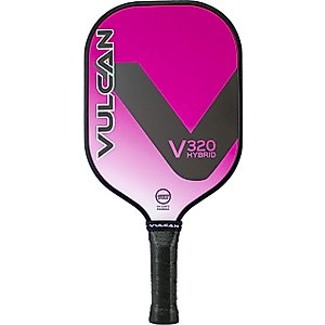 Vulcan | V320 Pickleball Paddle | Hybrid Performance | Polypropylene Core - Fiberglass Surface | USAP Approved | Pink Wave