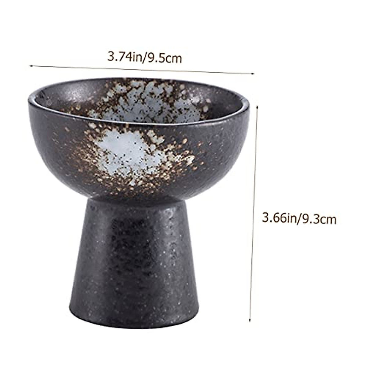 ULTECHNOVO Ceramic Ice Cream Bowl Mini Wine Glasses Glass Tumblers Drinking Glasses Stemmed Wine Glasses Jelly Cups Dip Bowls Trifle Serving Bowl Dessert Cup Ceramic Bowl Trifle Dish Glass