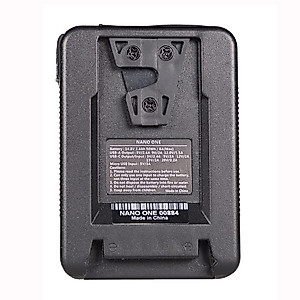 FXLION Nano ONE V Mount Battery 3400mAh(50Wh/14.8V) with D-TAP,USB-C,USB-A,Micro-USB Ports,Portable Rechargeable V Lock Battery for Cameras/Camcorders/MacBook/LED Lights/Monitors